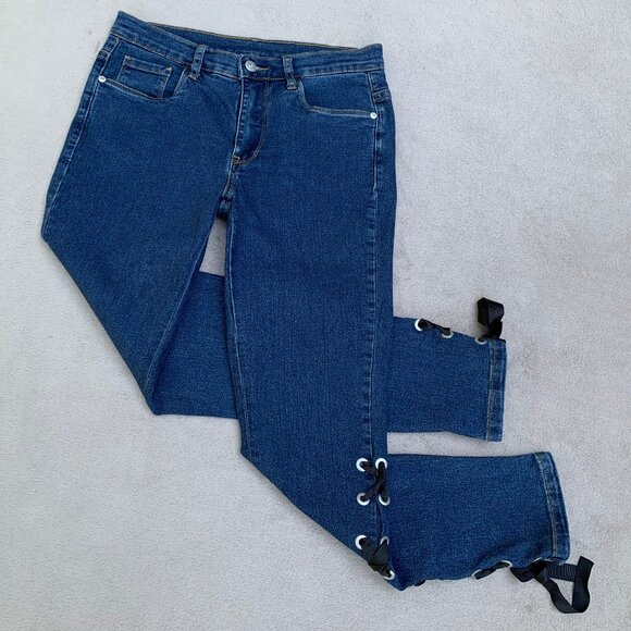 VENUS | Jeans | Venus Side Laced Mid Rise Skinny Jeans Sz8 | Poshmark
